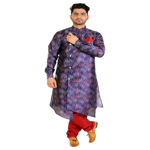 Buy Pro Ethic Style Developer Men's Kurta Pajama Silk Online at Best ...