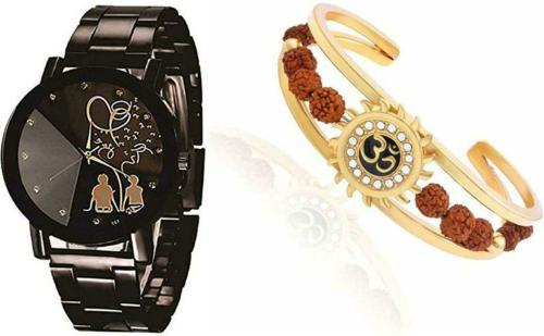 Buy Watchstar Men And Women Multi-color Watch And Jewellery Combo ...