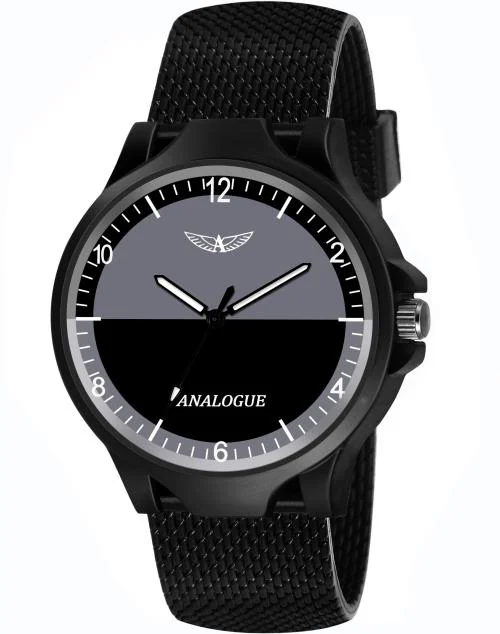 Buy ANALOGUE Analog Black Dial and Strap Watch for Men (ANLG-489-BLACK ...