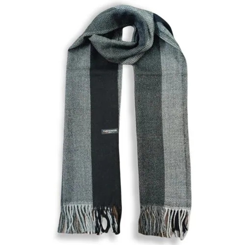 Buy Yarnsmith Men And Women Black, Grey Acrylic Winter Muffler Online at Best Prices in India ...