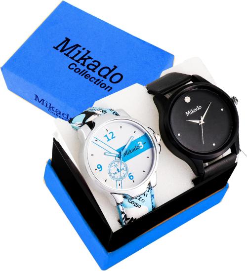 Buy Mikado Analog Multicolor Watch For Boys ,Pack Of 2 Online at Best ...
