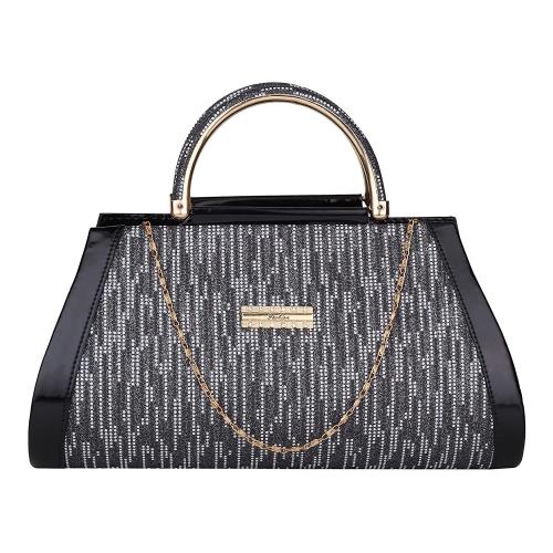 Buy Aadhunik Libaas Black Polyester Blend Hand-held Bag Online at Best ...