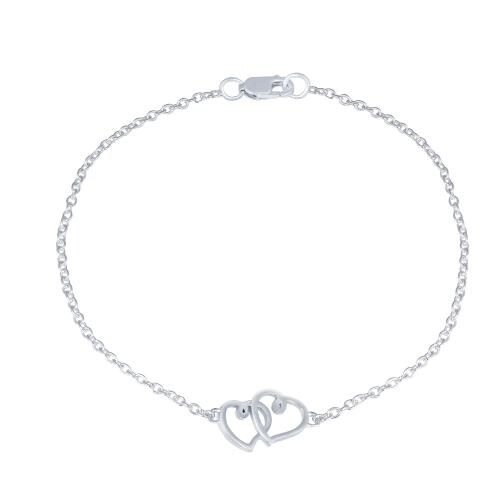 Buy Zalkari Fancy 925 Sterling Silver Heart Shape Womens Anklets Online at Best Prices in India ...