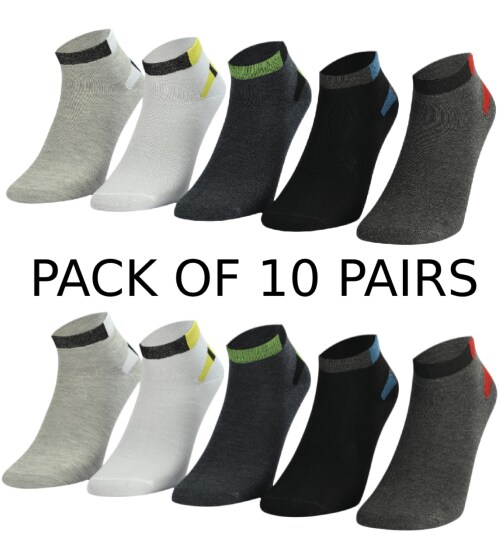 Buy SOX 23 Men's Ankle Socks - Assorted Colors | Free Size | Mixed ...