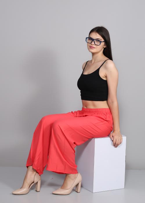 Buy Globish Girl Relaxed Women Red Trousers Online at Best Prices in India - JioMart.