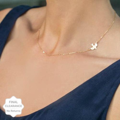 Buy ARZONAI Metal Pace Pigeon Bird Clavicle Chain Europe and America ...