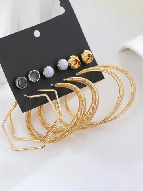 Buy Scintillare by Sukkhi Classy Gold Plated Stud & Hoop Earring Combo ...