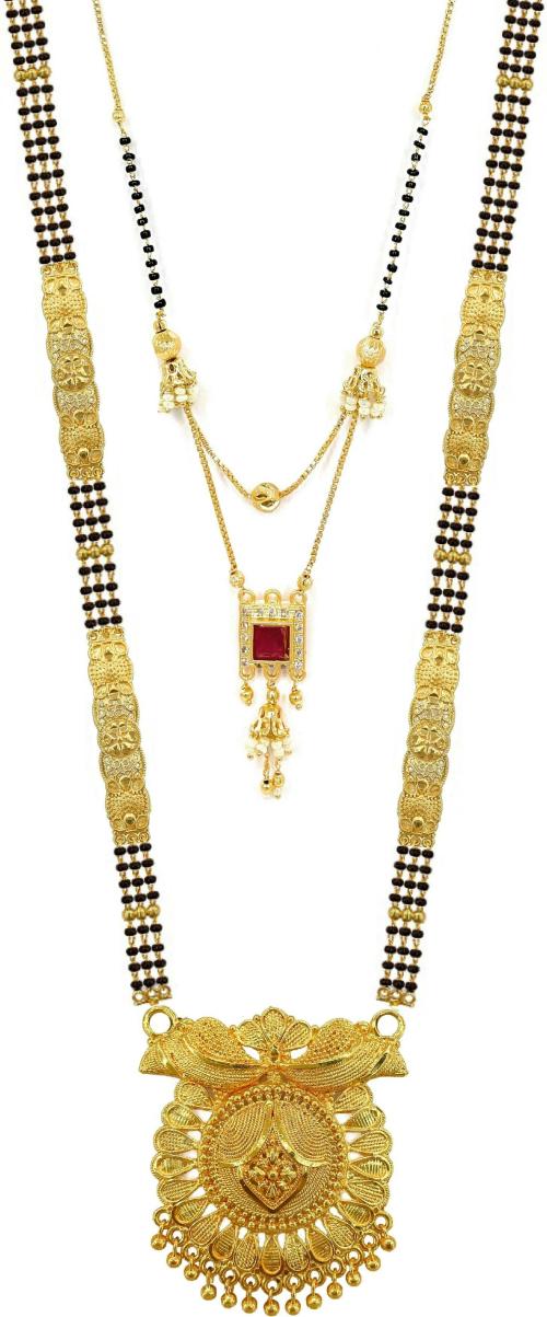 Buy Brado Jewellery Gold Plated Brass Gold Chain Tanmaniya for Women ...