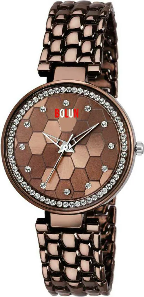 Buy Bolun Analog Brown Dial Brown Strap Watch For Women Online at Best ...