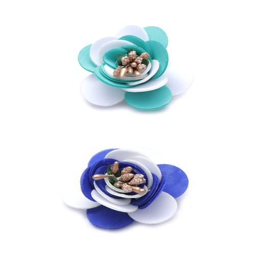 NAVMAV Colorfull Flower Batches Pin Decorated For Saree , Coat , Suit ...