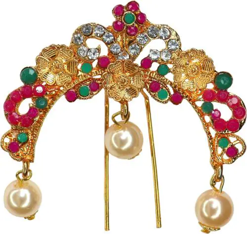 Buy Vaghbhatt Gold Metal Southern Ambada Juda Pin Online at Best Prices ...