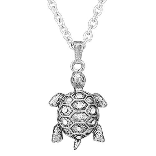 Buy Zumrut Silver Plated Brass Vaastu Fengshui Tortoise Pendant Locket ...