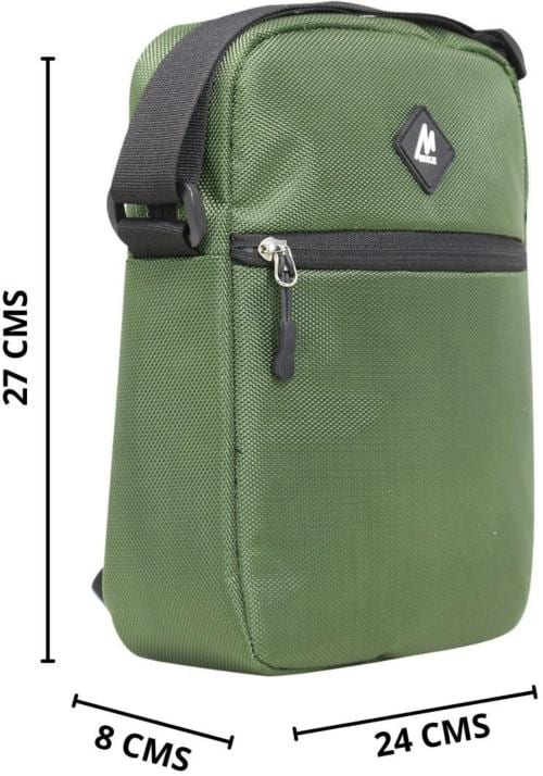Buy Mike Bags Green Polyester Solid Messenger Bag V2 Backpack - 5 L ...