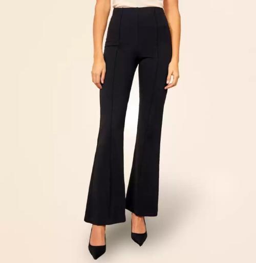 Buy KAFF Womens western Boot cut Fit Trouser-Black Online at Best ...