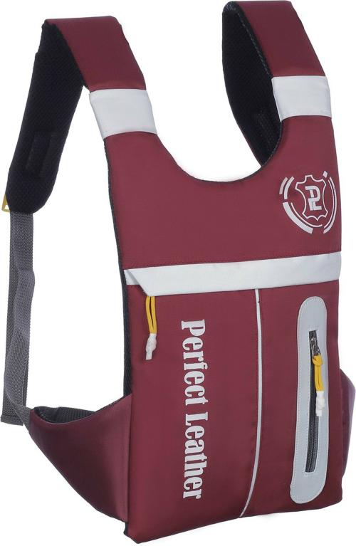 Buy Perfect Leather Maroon Polyester Casual Backpacks for Unisex, 10 L ...