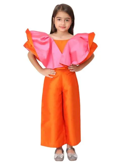 Buy Jelly Jones Girls Tafetta Mini Cocktail Regular Fit One Side Sleeve ...