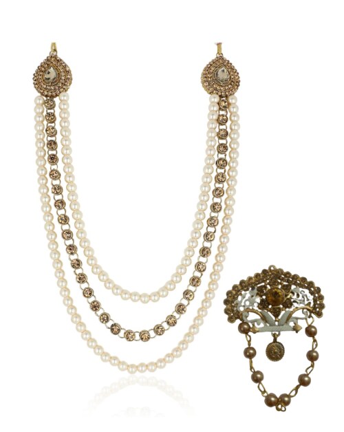 Buy JIYANSHI FASHION: GROOM MOTI MALA, WHITE COLOR, ML-24, BR-248 ...