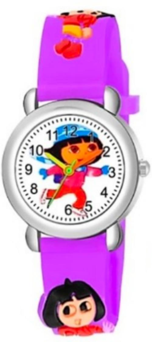 Buy Noman Analog White Dial Purple Strap Watch For Girls Online at Best ...