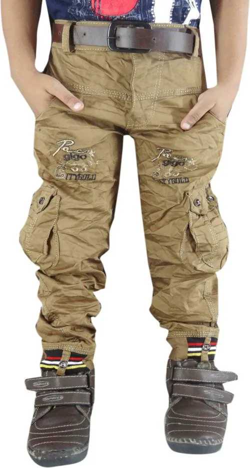 Buy AD & AV Boys Khakhi Solid Cotton Single Cargo Pants Online at Best Prices in India - JioMart.