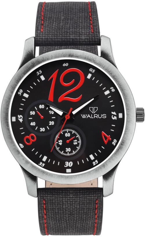 Buy Walrus Analog Black Dial Grey Strap Watch For Men Online at Best ...