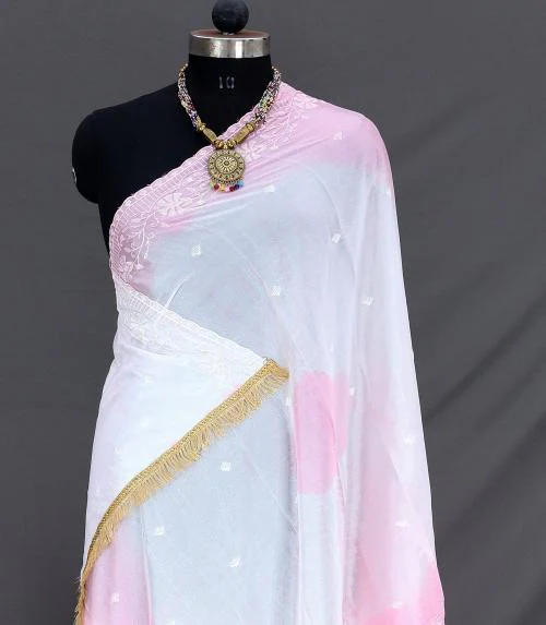 Buy Fab Window Women's Cotton Silk Dupatta With Sequince Embroidery ...