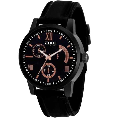 Buy Axe Style Analog Black Dial and Strap Watch for Men (X1143NL01 ...