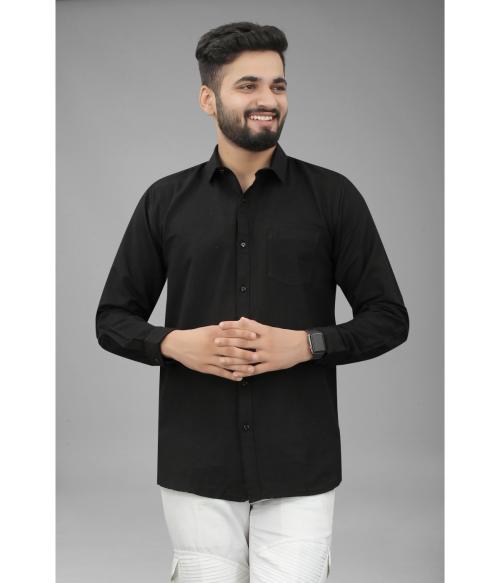 Buy FILOSE JEANS Mens Wear Pure Cotton Black Color Shirt Online at Best ...