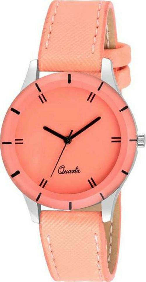 Buy HRV Peach Dial Peach Strap Analog Watch For Women Online at Best ...