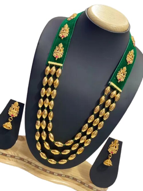 Buy Divisha MH Jewellery Set Green Online at Best Prices in India ...