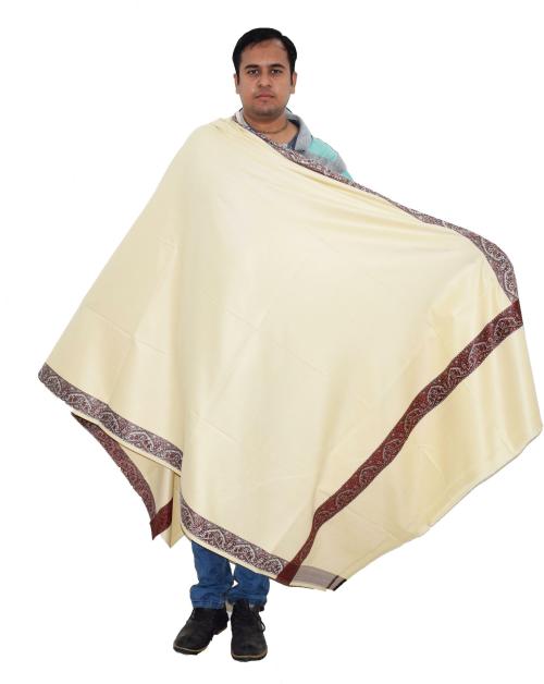 Buy V Vrinde Men Light Cream Wool Shawl Online at Best Prices in India ...