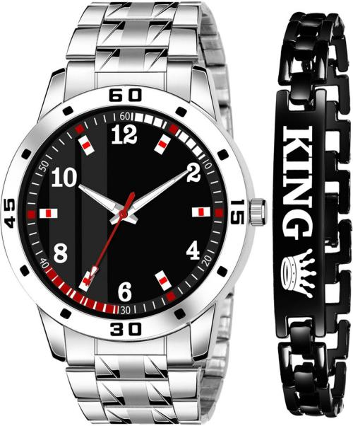 Buy CRAB Analog Multicolor Watch And Bracelet Combo Men and Boys Online ...