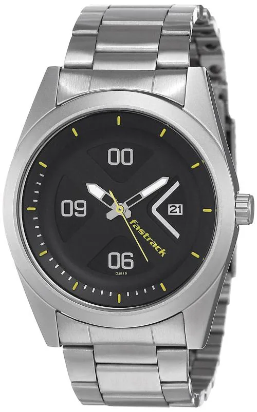 Buy Fastrack Analog Dial Brown Band Silver Go Skate Watch-Nn3218Sm02 ...