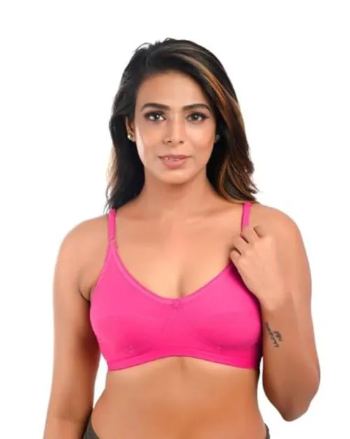 Buy MISSVALENTINE Women's nonpadded fullcoverage Everyday Bra-Mahi-Rani | Size-42 Pack of 1 ...