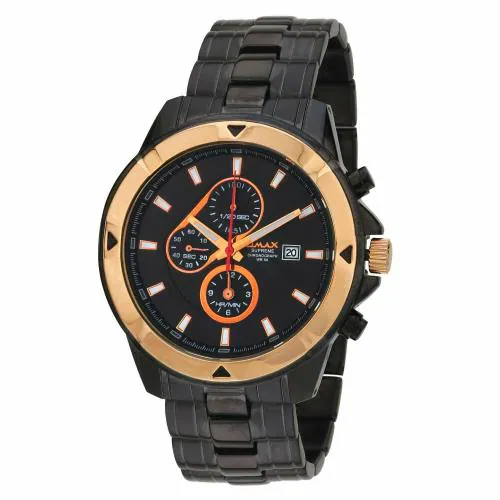 Buy OMAX Analog Black Watch Black Dial With Black Strap for Men - CS160 Online at Best Prices in ...