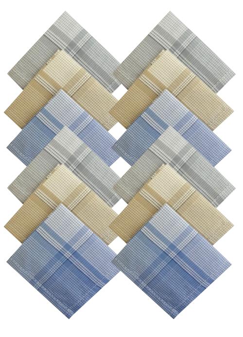 Buy S4S 100% Cotton Pack of 12 Premium Handkerchiefs Hanky For Men ...
