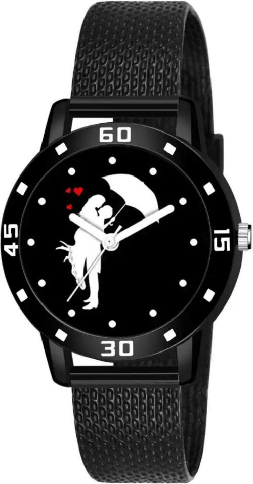 Bolun Analog Black Dial Black Strap Watch For Women - JioMart