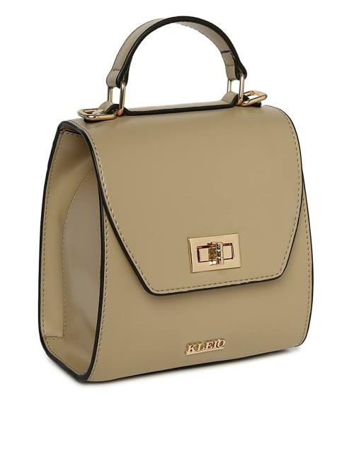 Buy KLEIO Beige Polyurethane (PU) Handbag For Women (HO9041KL-BE ...