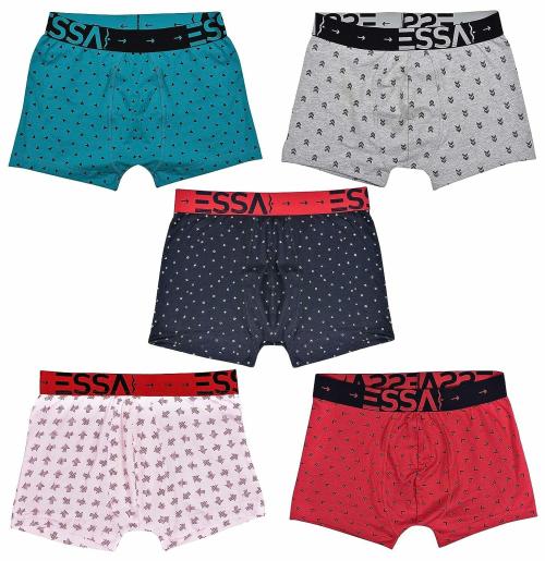 Buy ESSA Men's Cotton Trunks (Pack of 5) (CORNEA FIT PRINT TRUNKS 5PCS ...