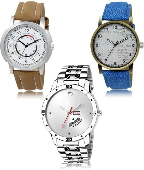 Buy Red Robin White Dial Multicolor Strap Ana digi Watch For Men - (LR ...