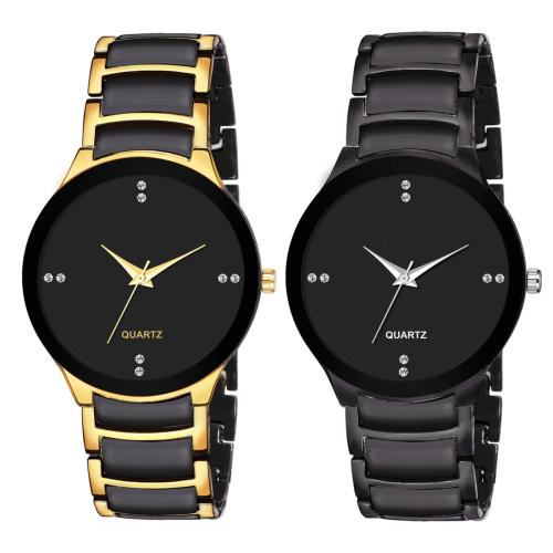 Buy Varni Retail Luxury Looking Attrective Golden and Black Analoge ...