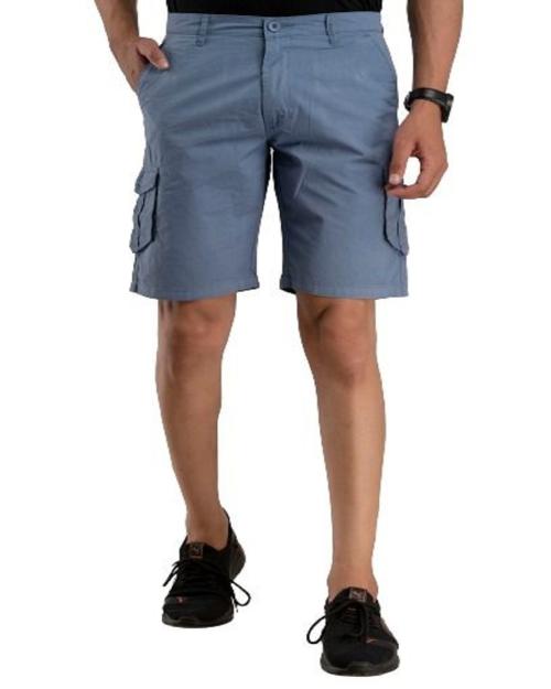 PINK MUSTACHE GREY CARGO 6 POCKET SHORTS - JioMart