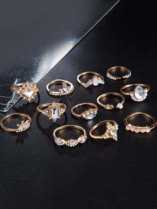 Buy Scintillare by Sukkhi Lovely Gold Plated Rings Combo for Women ...