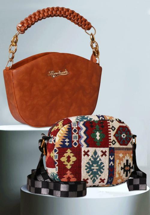 Buy Bandicoot Brown, Tan Pu, Synthetic Leather For Women, Girls Sling ...