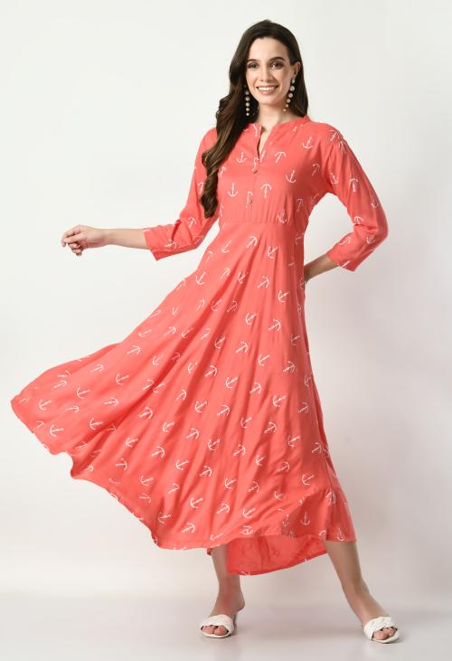 Buy S MAJIDA Flared Printed Kurta Online at Best Prices in India - JioMart.