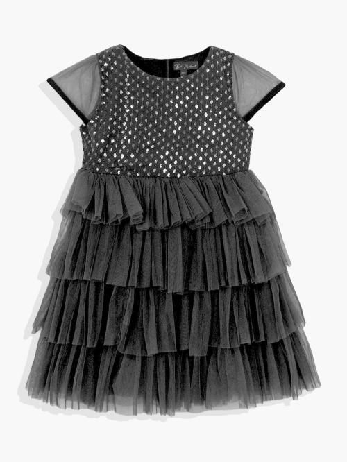 Buy Bella Moda Girls Black Polyester Dress (6-7Y) Online at Best Prices in India - JioMart.