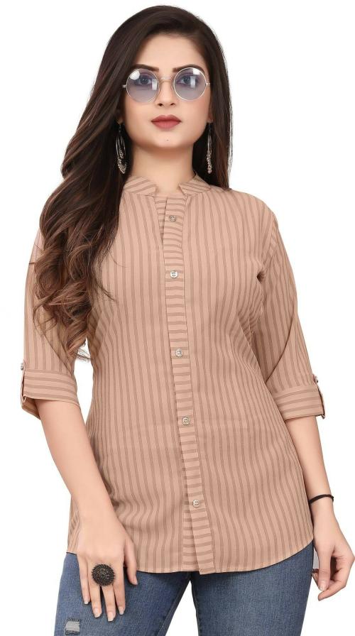 Buy Jayu Fab Women Striped Georgette Party Shirt Online at Best Prices in India - JioMart.