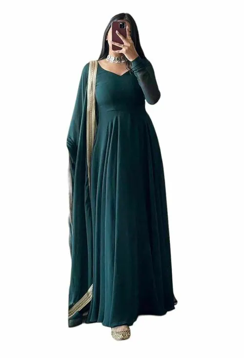 Buy NAIYAA FASHION Women's Georgette with Attractive Back Side Pattern ...