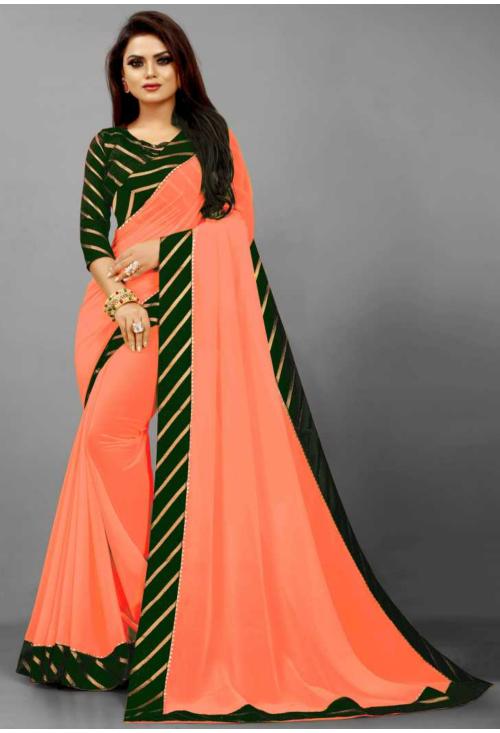 Buy Emban BEUTIFULL VICHITRA SILK WITH BROCADE LACE AND BLOUSE Online ...