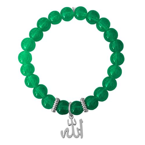 M Men Style 6mm Beads Religious Allah Prayer Elastic Strachable Charm ...