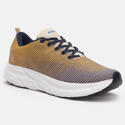 Buy AVANT Men's Matrix Running Shoes-Gold/Blue - UK 10 Online at Best ...
